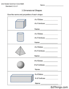 3 Dimensional Shapes - Solids